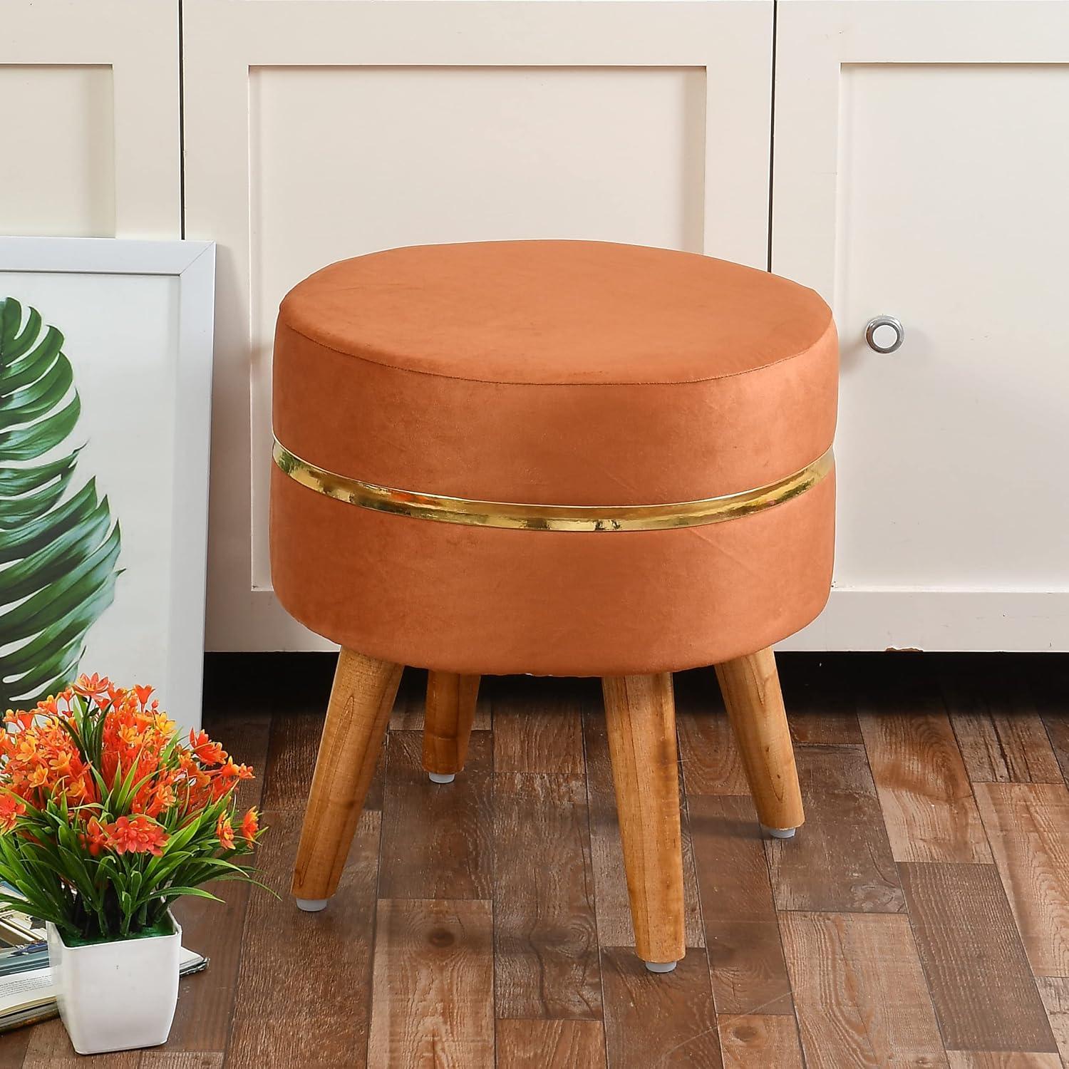 Ring Stool- Ottoman Pouffes Seating Stool for Living Room 16 X 16 X 17 – Vibrance