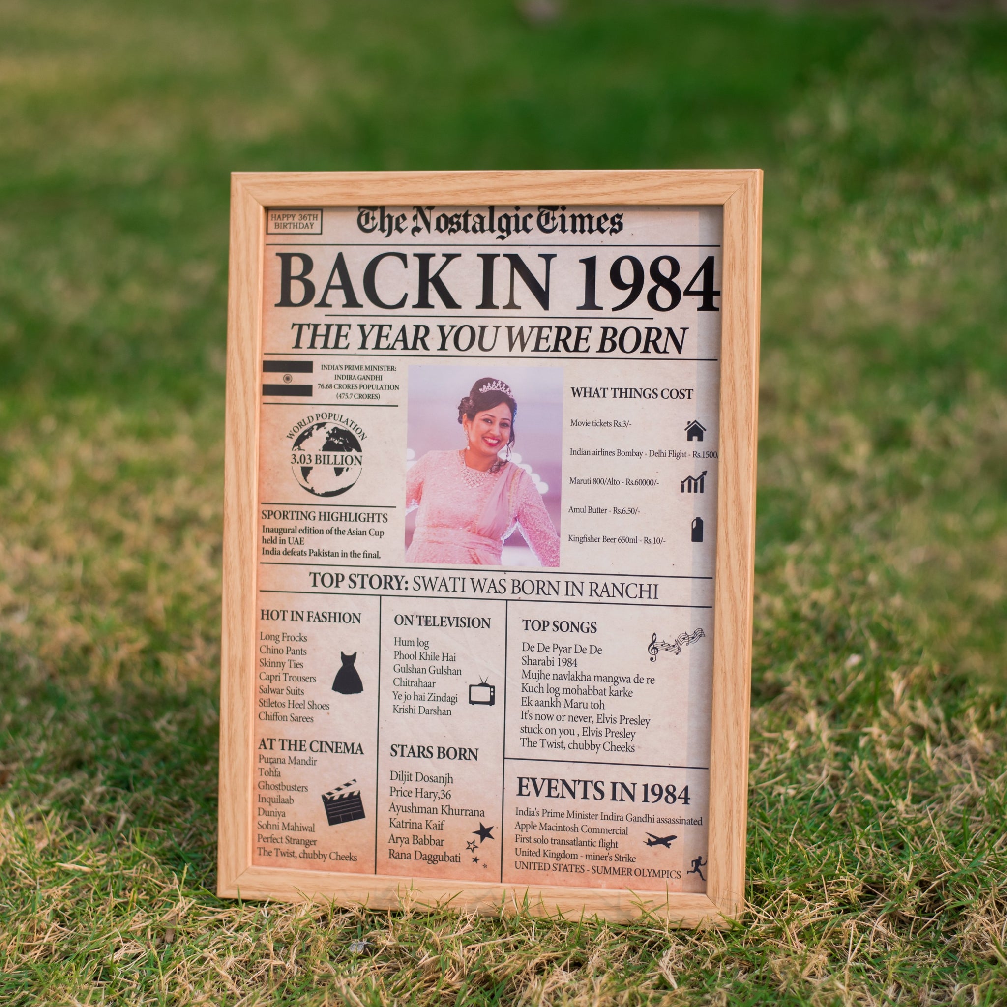 Personalised Newspaper-Back In Times – Vibrance